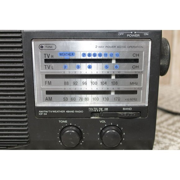 Sony | Other | Sony Amfmtvweather 4band Radio Model Icf34 Works | Poshmark